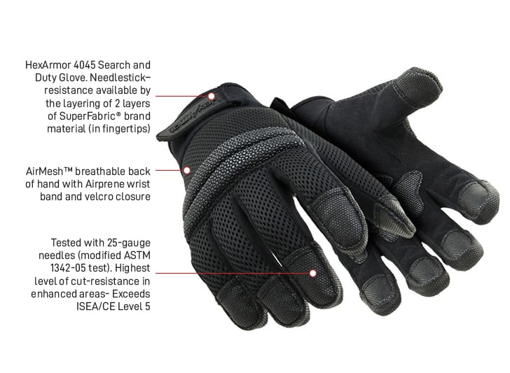 General Search & Duty Glove, Cut 5 Resistant with SuperFabric - Kiwi ...