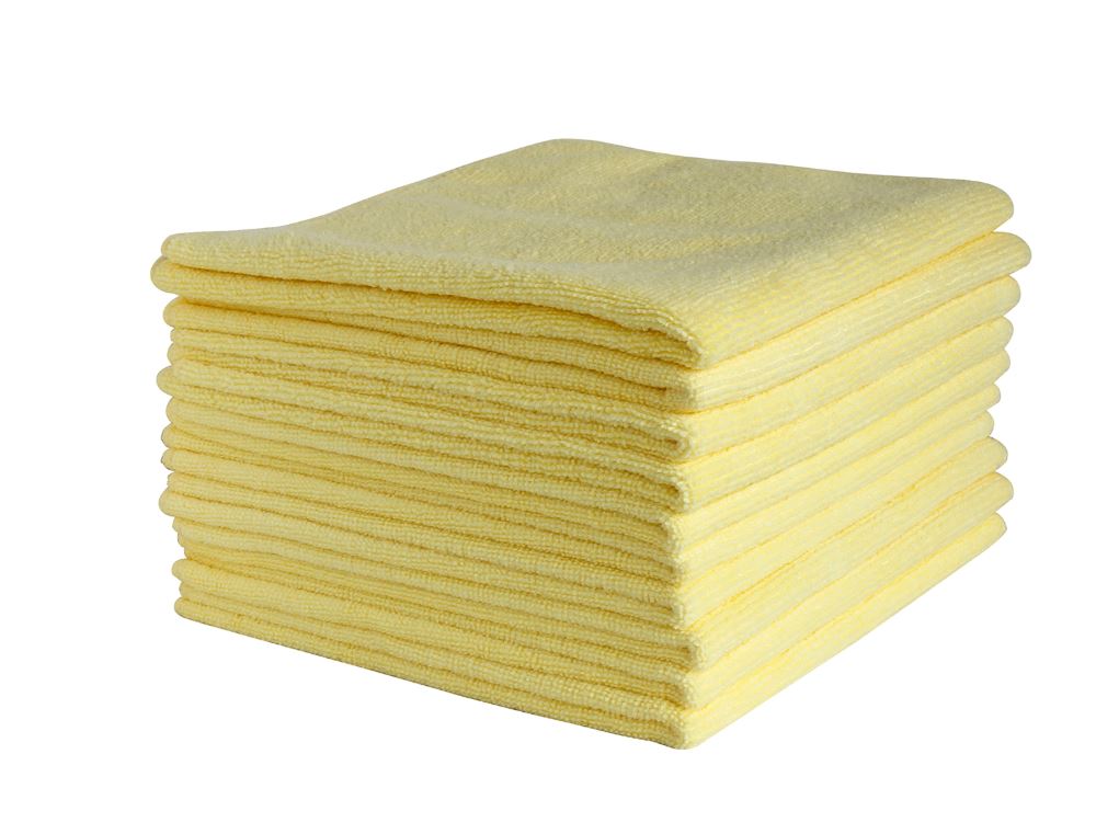 Cleaning Utensils - Dry Cloths 400mm x 400mm Yellow - Kiwi Business