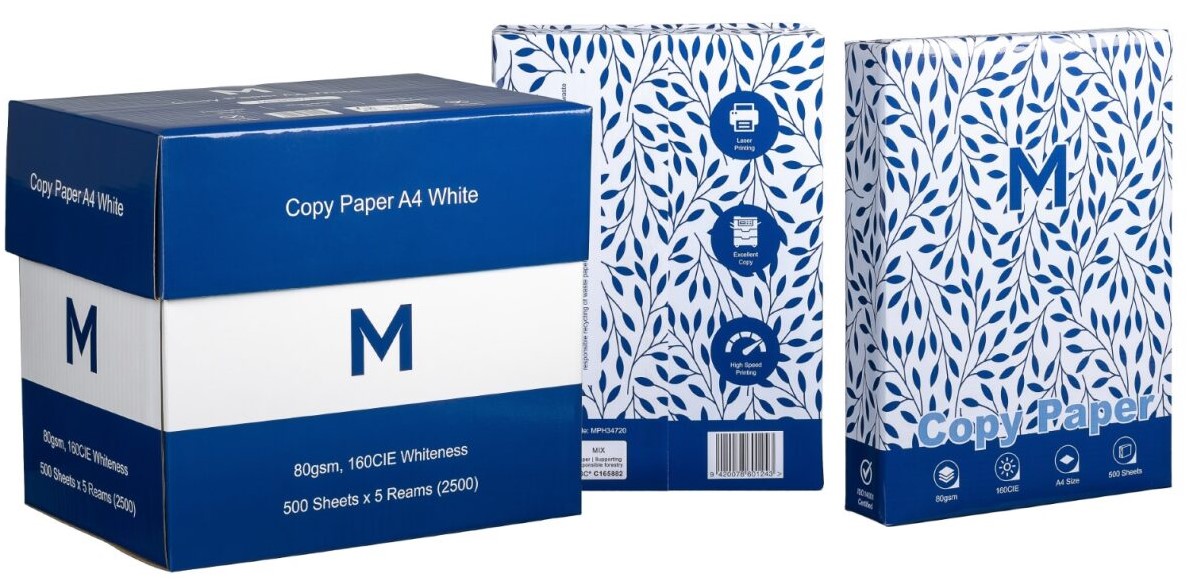Office Copy Paper A4 - White, 80gsm, 500 Sheets (5) MPH34720 - Kiwi ...