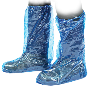 Armour Disposable PE Boot Covers - Blue - 40x50cm - Kiwi Business