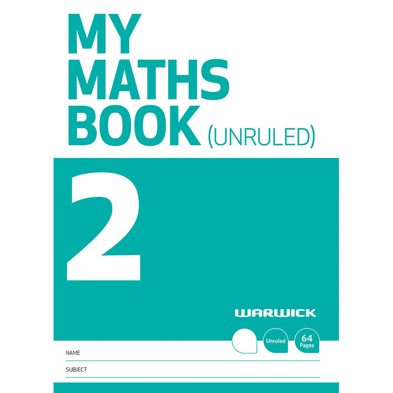 Warwick My Maths Book 2 Unruled 64 Page - Kiwi Business