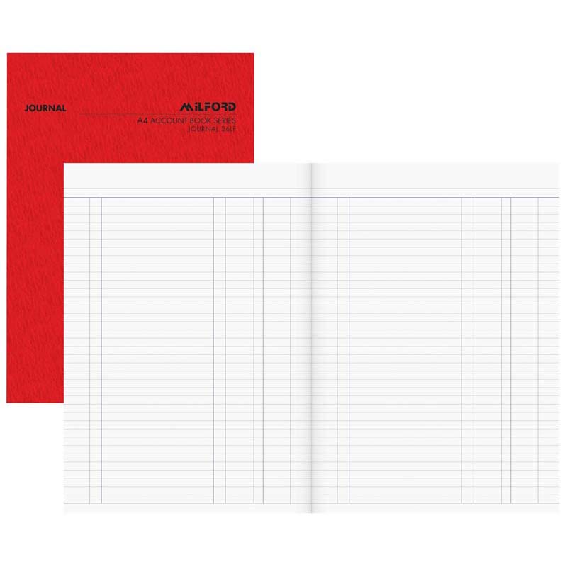 Milford A4 Journal 26 Leaf Limp Account Book - Kiwi Business