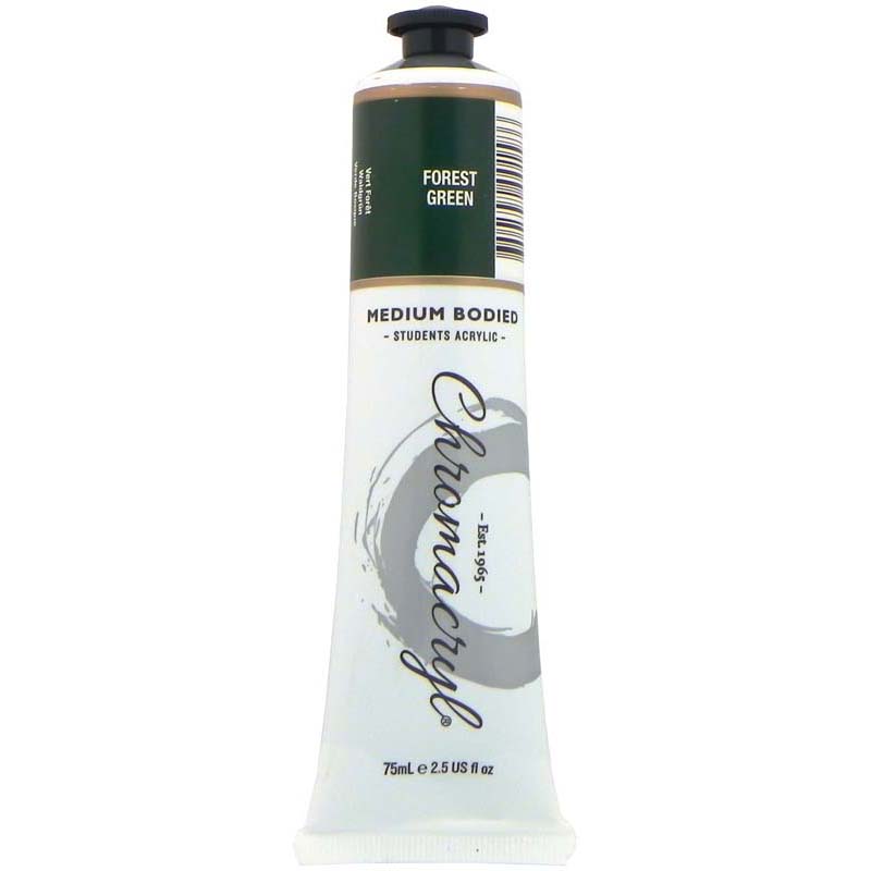 Chromacryl Paint Forest Green 75ml - Kiwi Business
