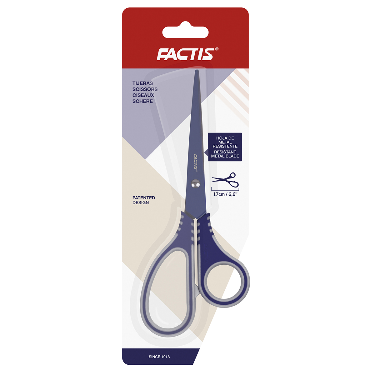 Factis Scissors 170mm Blue Handle - Kiwi Business