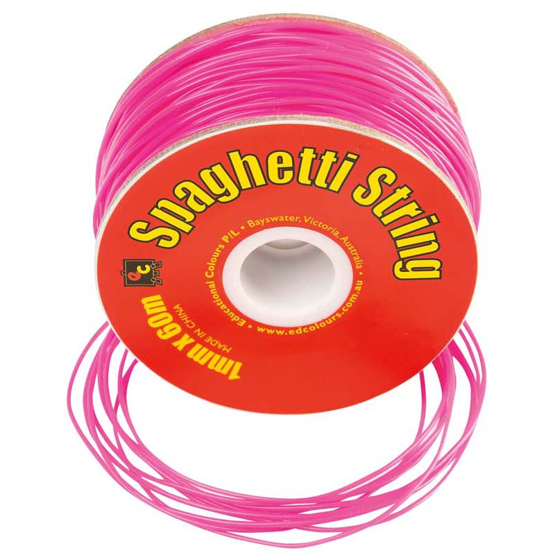 EC String PVC Spaghetti 60m Pink - Kiwi Business