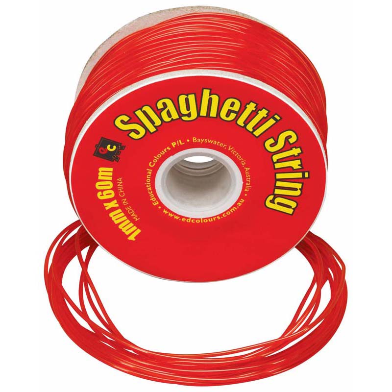 EC String PVC Spaghetti 60m Red - Kiwi Business