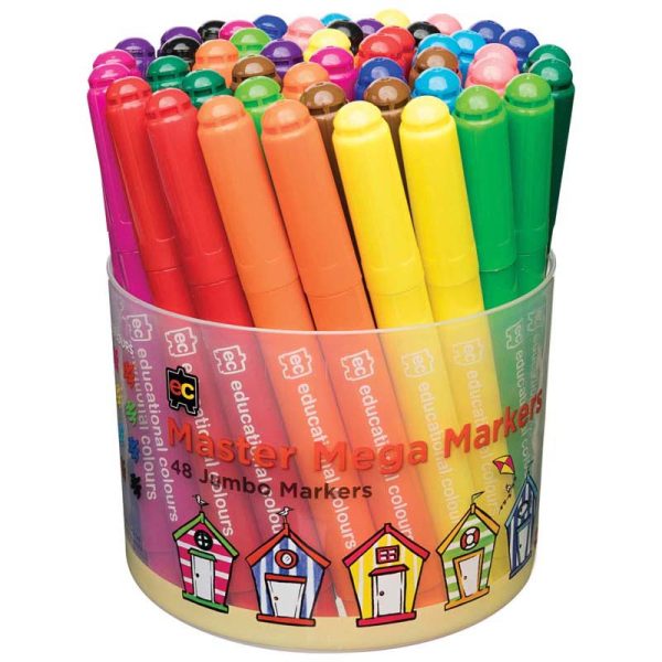 EC Master Mega Markers Tub 48 - Kiwi Business