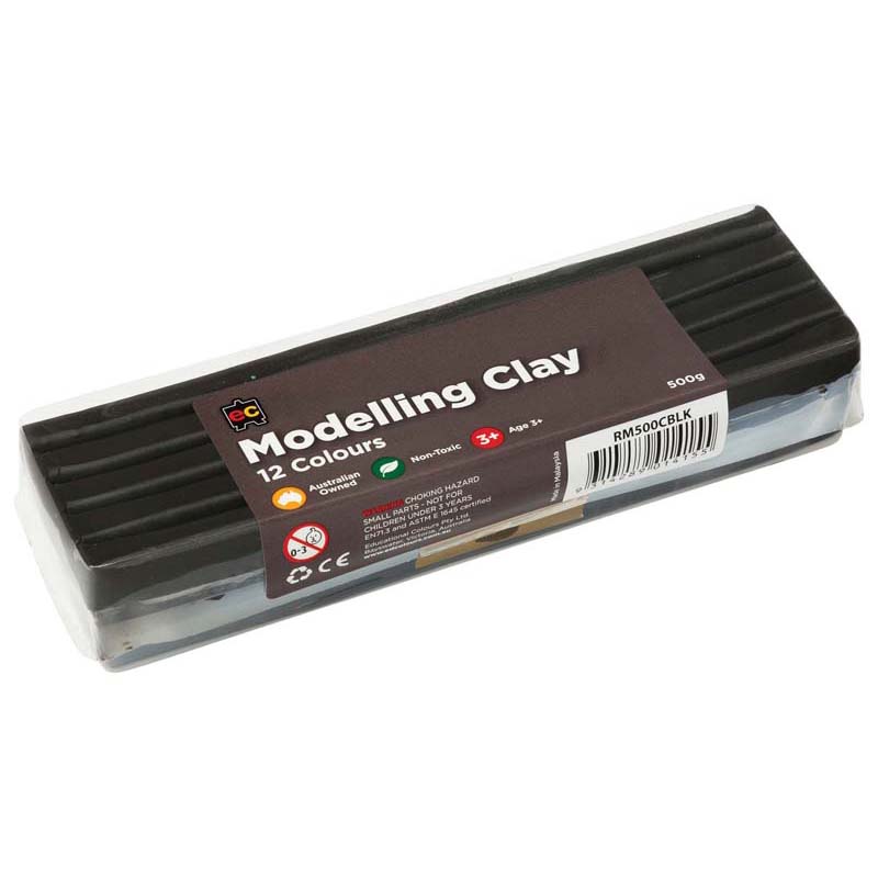 EC Modelling Clay Black 500gm - Kiwi Business