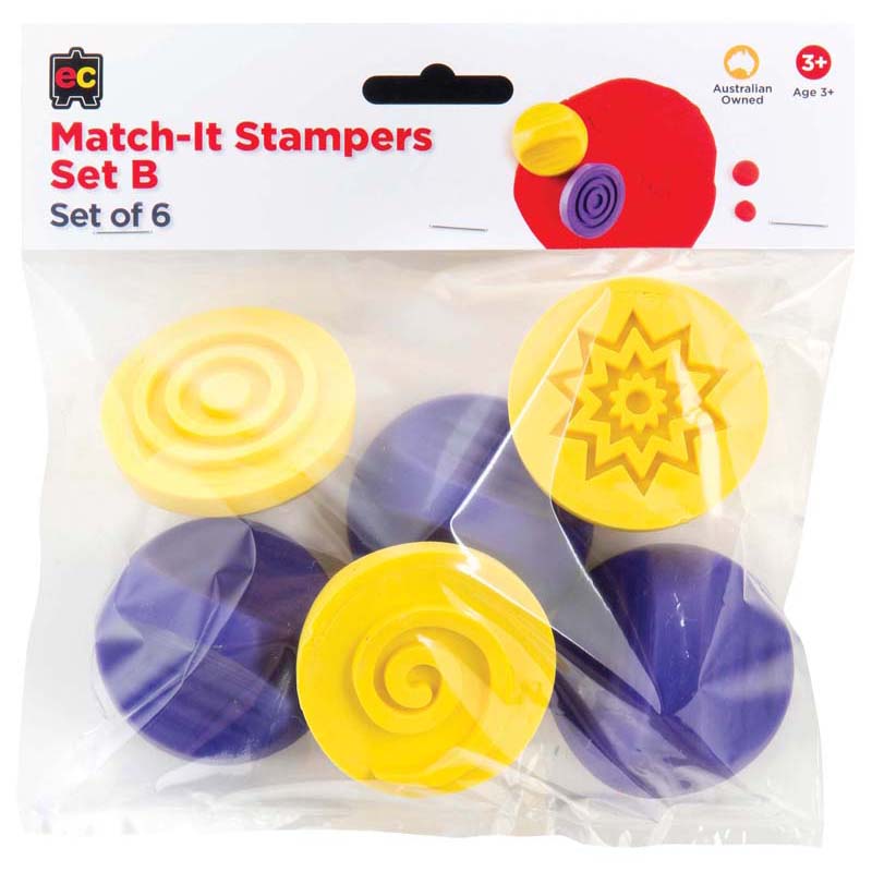 EC Stamper Match It Set B Pack 6 - Kiwi Business