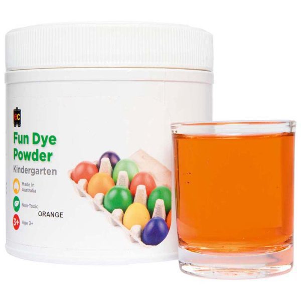 EC Craft Fun Dye Powder Orange 500gms - Kiwi Business