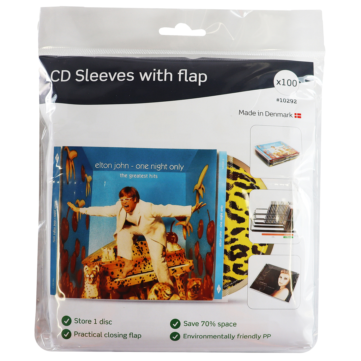 3L CD Cover Sleeves 100 Pack 148x127mm - Kiwi Business