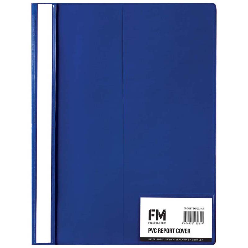 FM Cover Report A4 Blue PVC - Kiwi Business