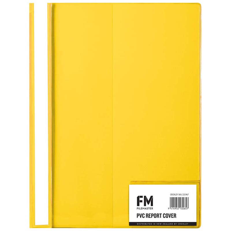 FM Cover Report A4 Yellow PVC - Kiwi Business