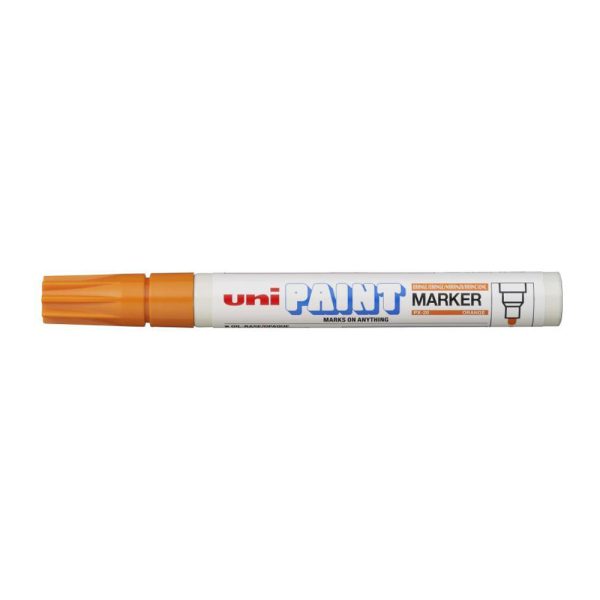 Uni Paint Marker 2.8mm Bullet Tip Orange PX-20 - Kiwi Business