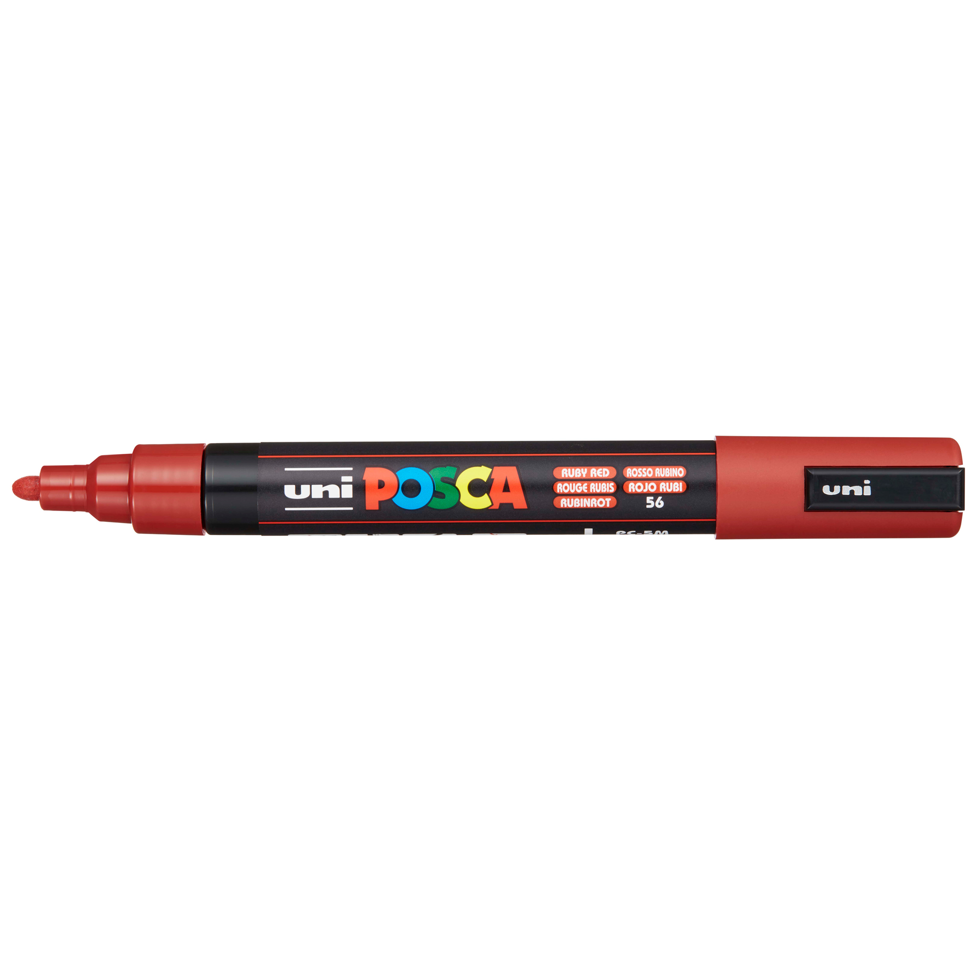 Uni Posca Marker 1.8-2.5mm Med Bullet Ruby Red PC-5M - Kiwi Business