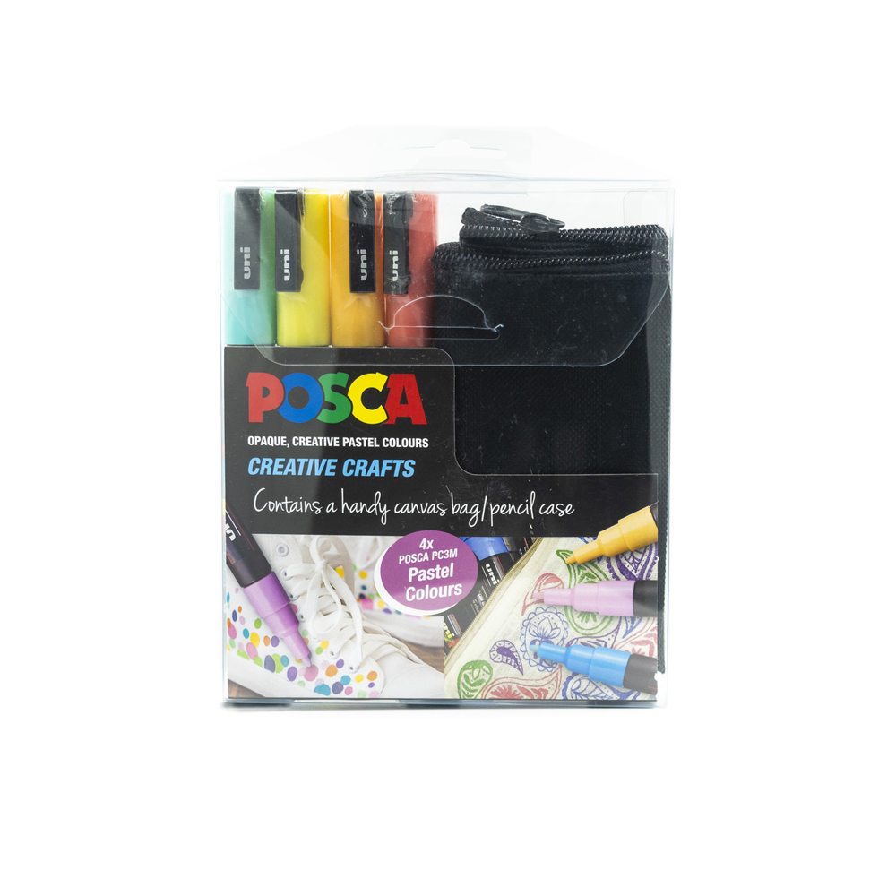 Uni Posca Marker PC-3M Canvas Bag Activity Pack - Kiwi Business