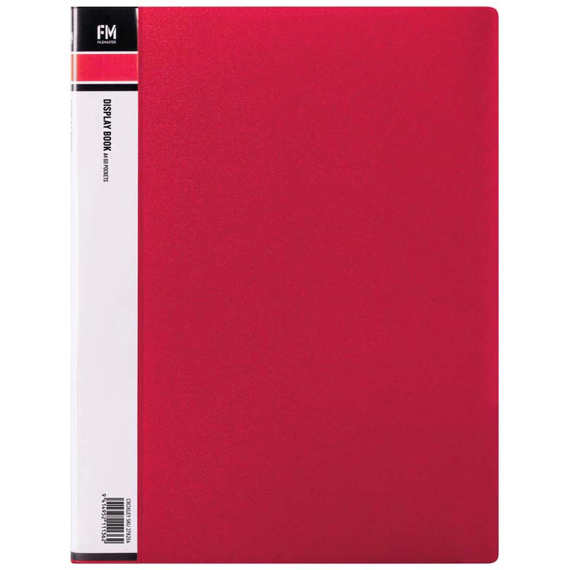FM Display Book A4 Red 60 Pocket - Kiwi Business
