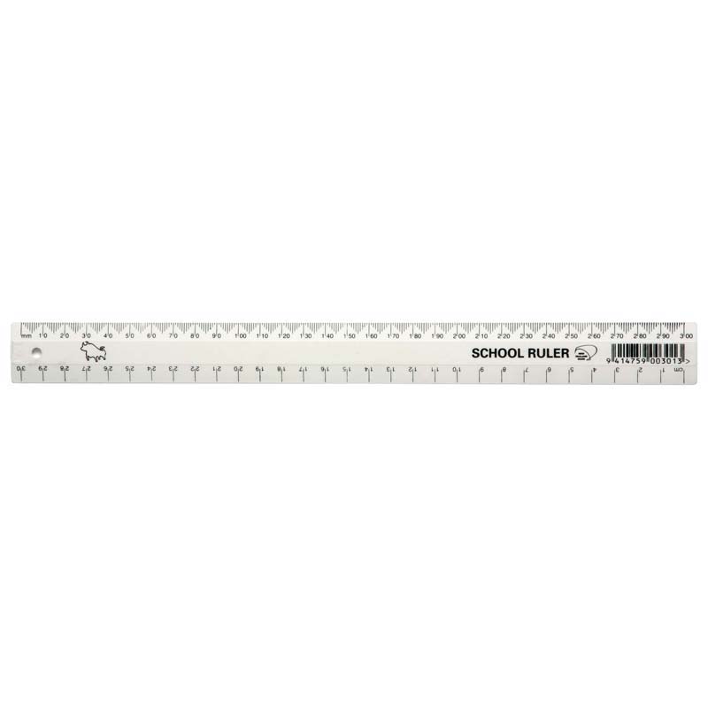 Taurus Ruler 300mm White School - Kiwi Business