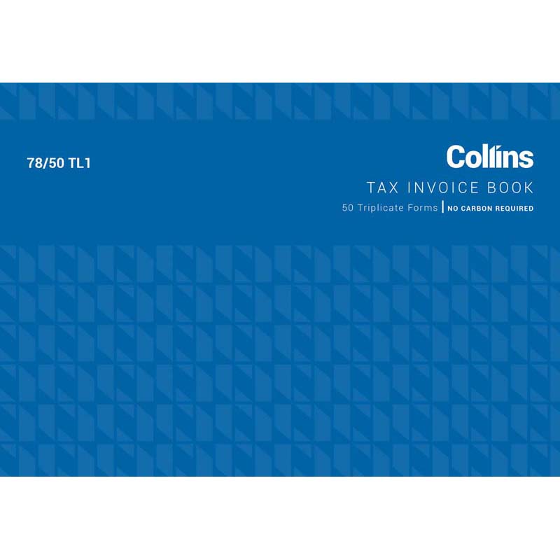 Collins Tax Invoice 78/50TL1 Triplicate No Carbon Required - Kiwi Business
