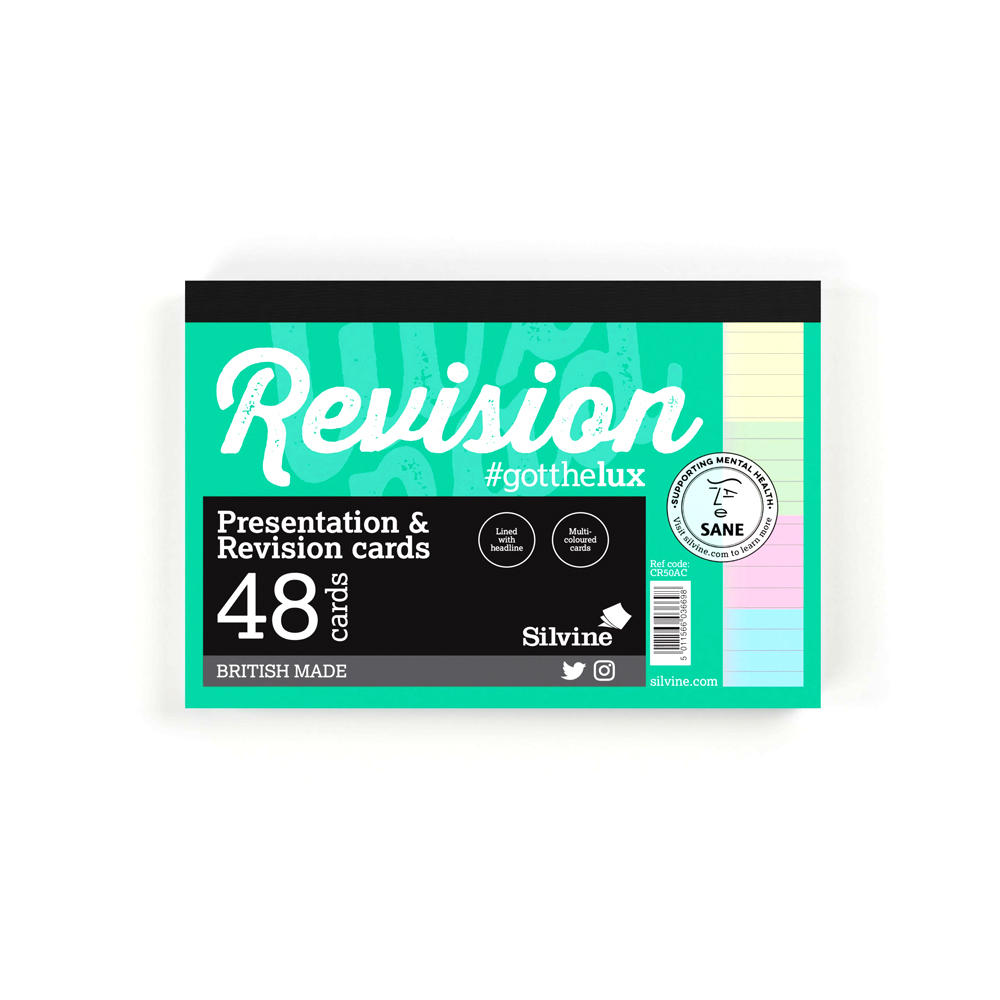 Luxpad Revision and Presentation Card Pad Ruled 6x4 Assorted Colours ...
