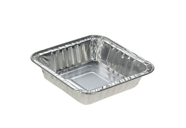 Deep Square Sweet Aluminium Foil Dish - 1200-224 - Kiwi Business