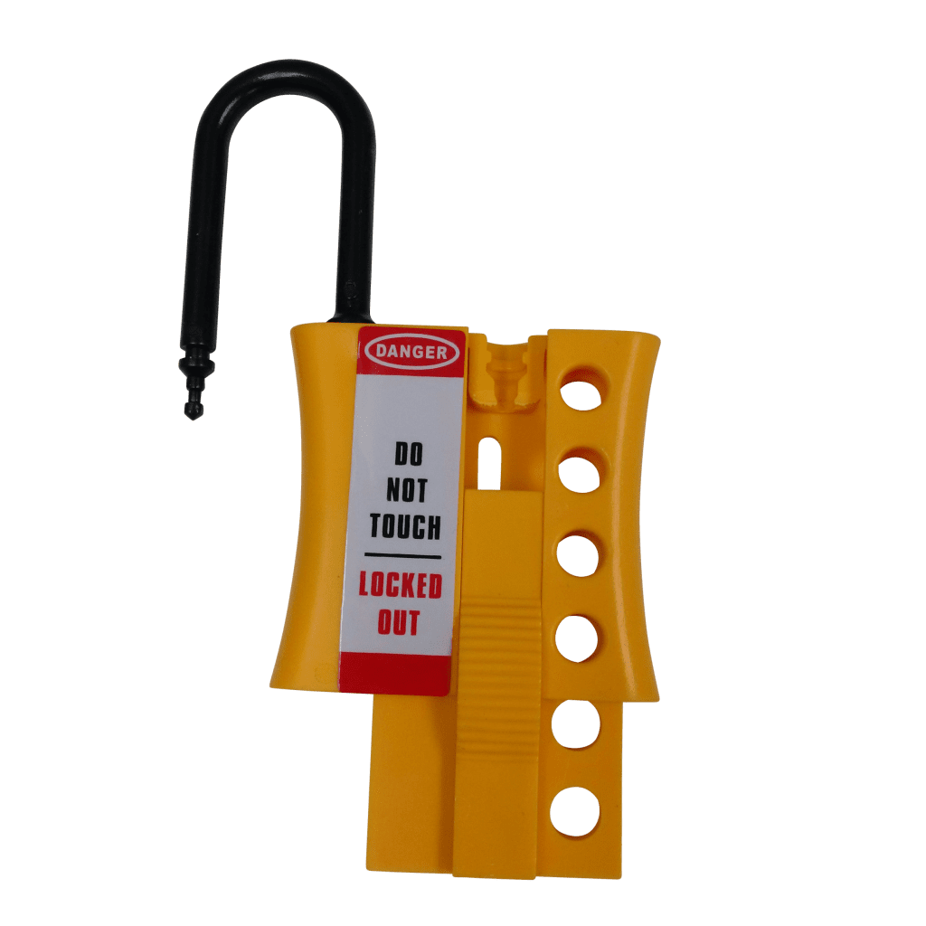 IN2SAFE Nylon Lockout Hasp - 4 Locks - 6mm Shackle - Kiwi Business