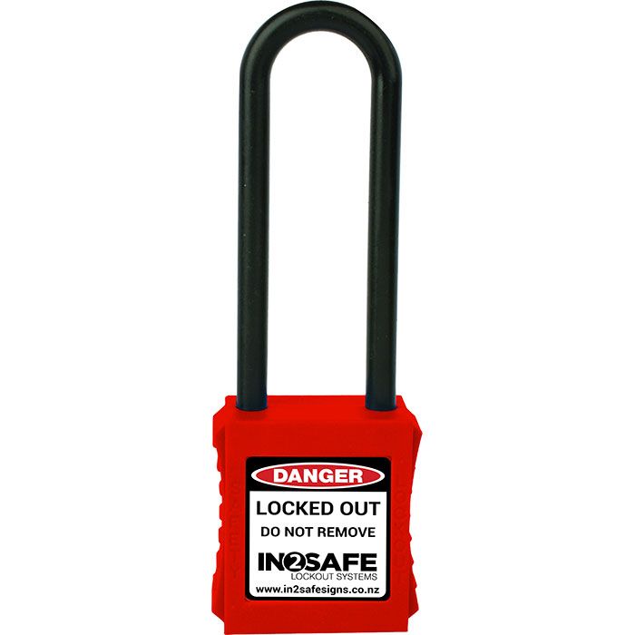 IN2SAFE Lockout Padlock - Long Nylon - Keyed Alike - Kiwi Business