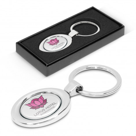 Oval Metal Key Ring - Kiwi Business